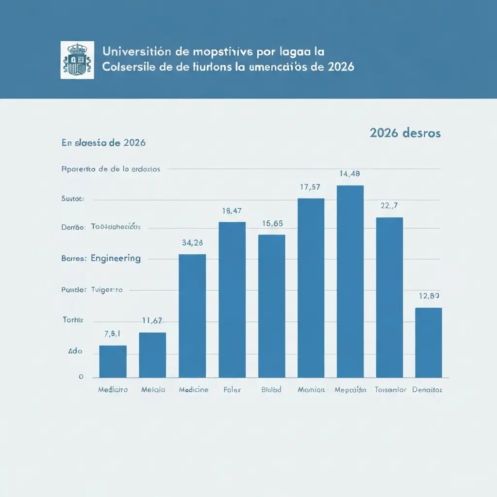 Notas de corte PAU 2026: top 30 grados saturados con datos oficiales ...